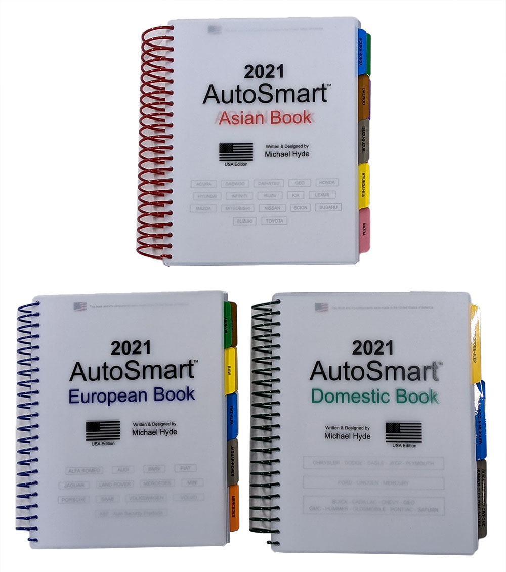 2021 AutoSmart 3 Book Set - Asian, European & Domestic Book Set - In S ...
